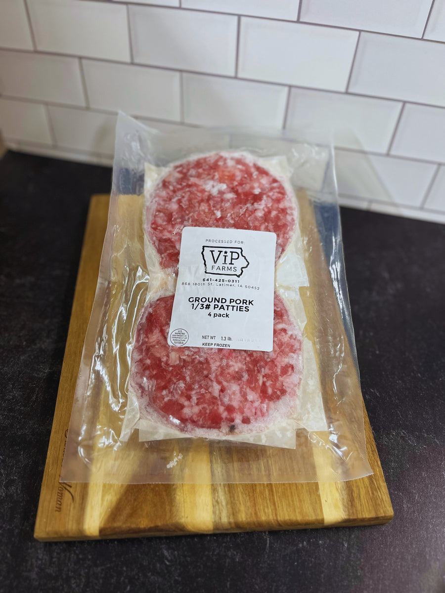 Ground Pork Patties – Purple Ribbon Beef