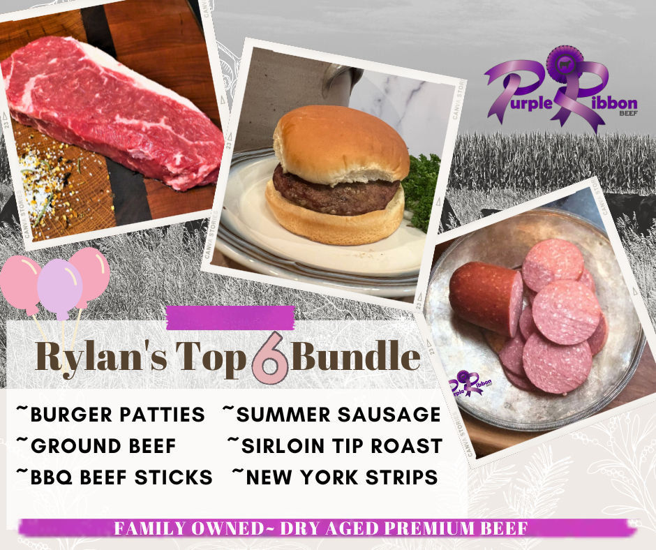 Rylan's Top 6 Beef Bundle | Purple Ribbon Beef | Iowa Premium Beef