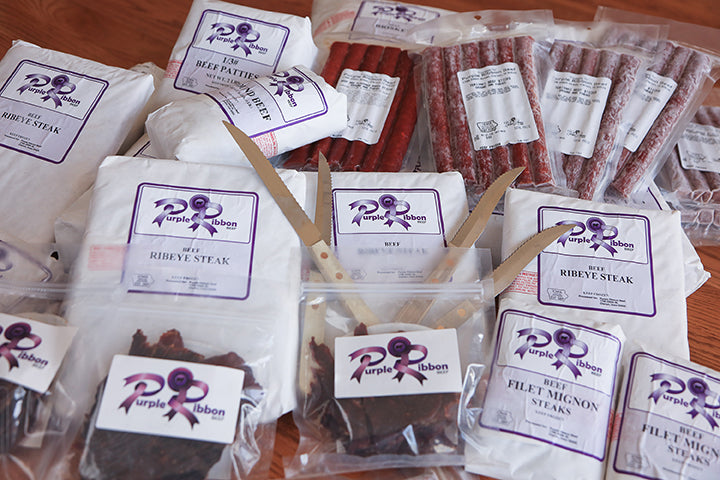 Beef Gift Boxes | Purple Ribbon Beef | Iowa Premium Beef